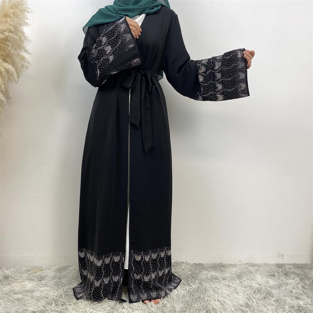 1431# Newest Sparkle Diamond Classic Black Elegant With Side Pockets ...